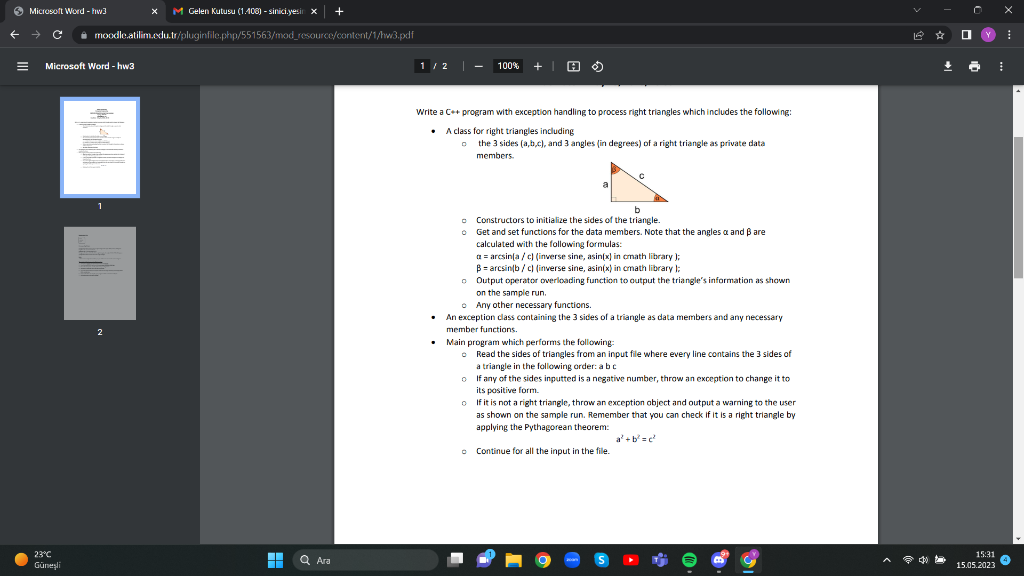 Solved Write a C*+ program with exception handling to | Chegg.com