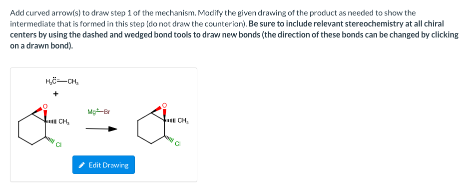 Solved Add curved arrow(s) to draw step 1 of the mechanism. | Chegg.com
