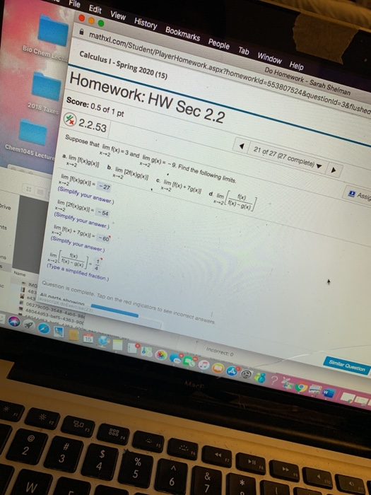 Solved File Edit View History Bookmarks People Tab Window | Chegg.com