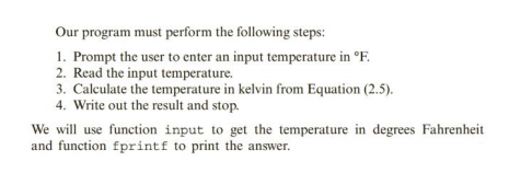 Solved Example 2.3-Temperature Conversion Design a MATLAB | Chegg.com