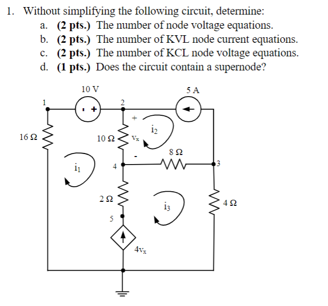 Solved Without simplifying the following circuit, | Chegg.com