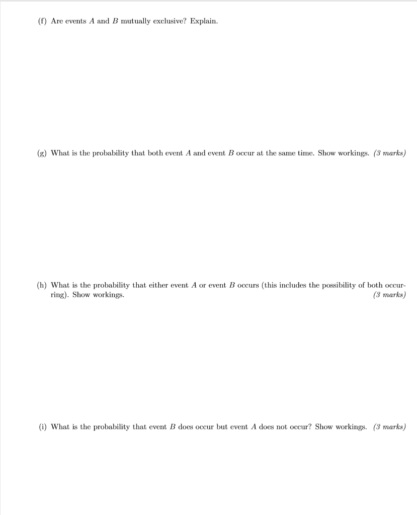 Solved 3. Consider an experiment that firstly involves | Chegg.com