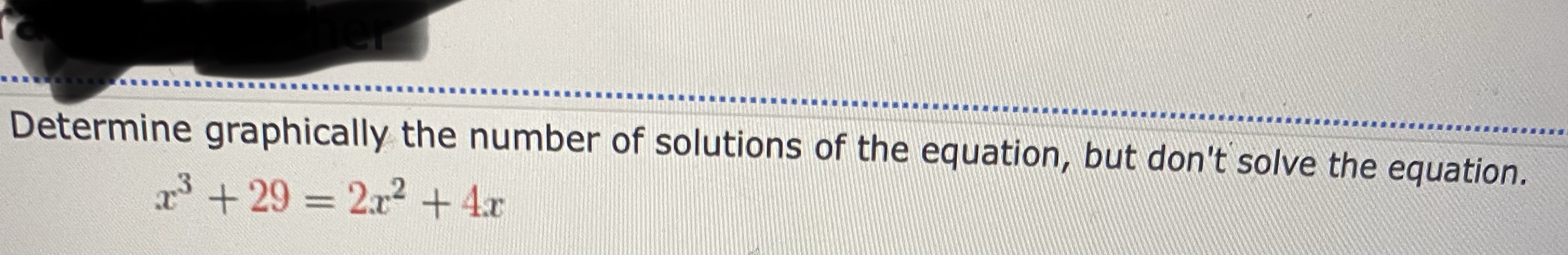 Solved Determine graphically the number of solutions of the | Chegg.com
