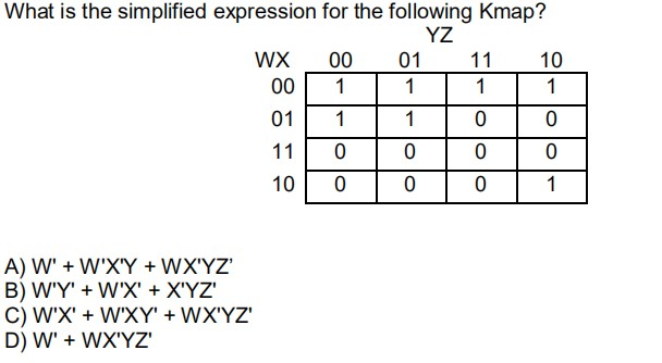 Solved What is the simplified expression for the following | Chegg.com