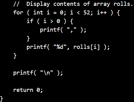Solved Complete the implementation of the roli_dice | Chegg.com