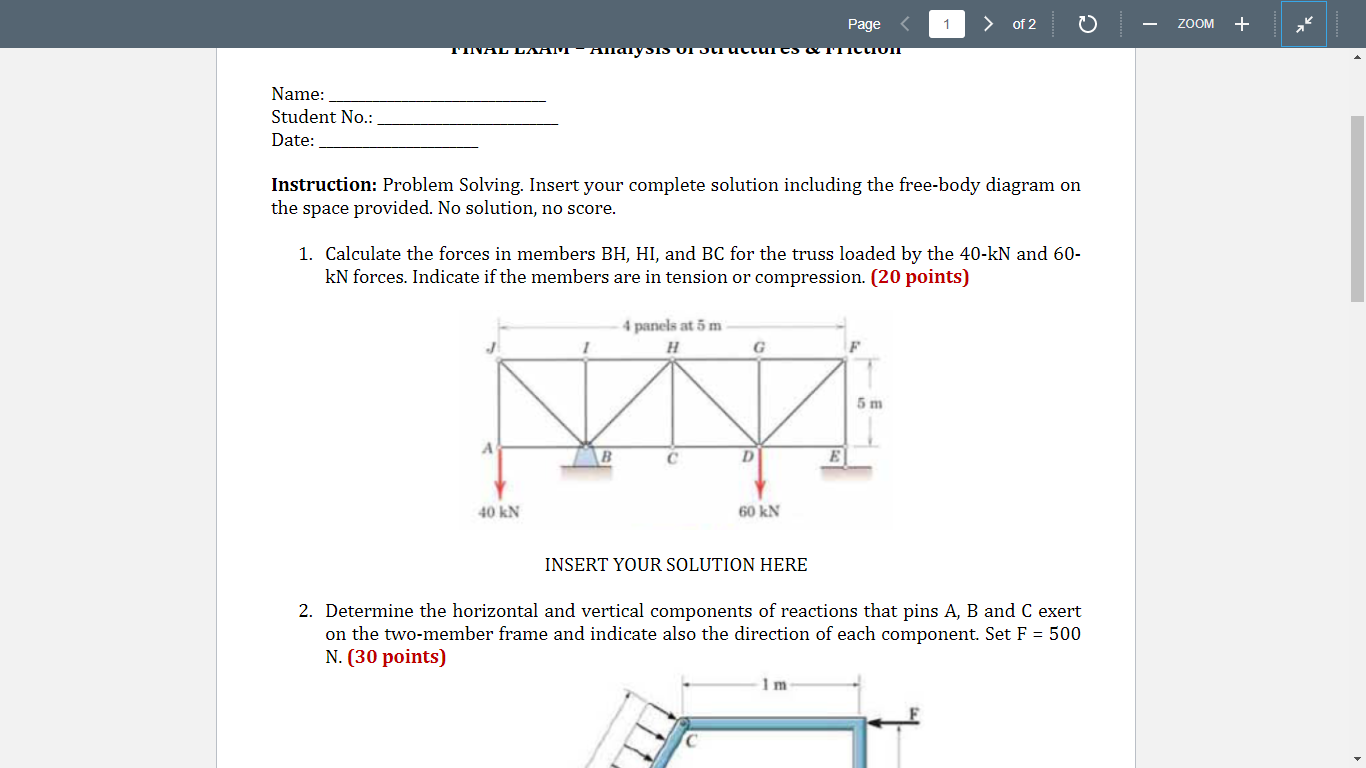 Solved Instruction: Problem Solving. Insert your complete | Chegg.com