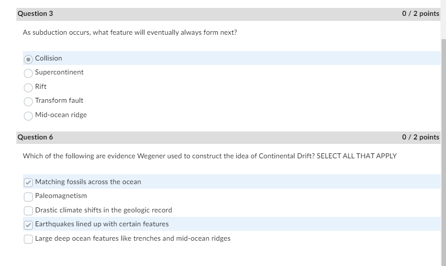 Solved These are wrong, I need help figuring out which is | Chegg.com