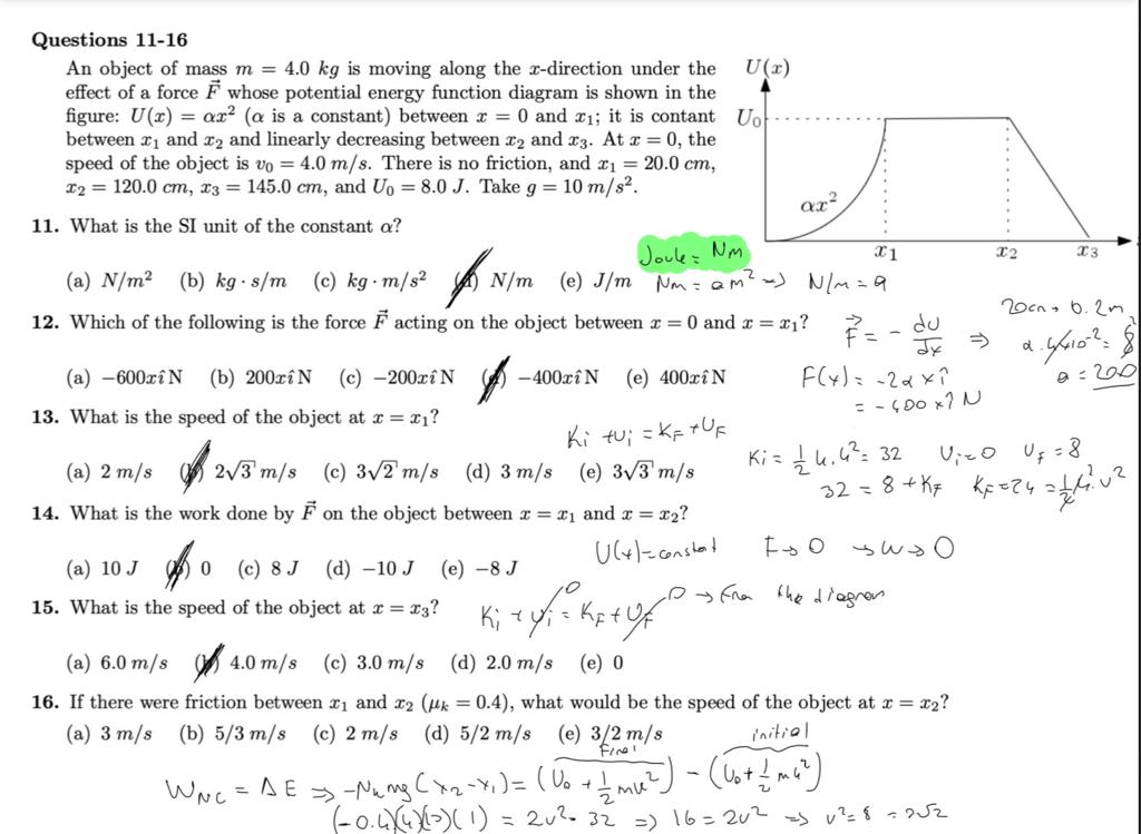 Solved For 16th question, can you explain why my answer is | Chegg.com