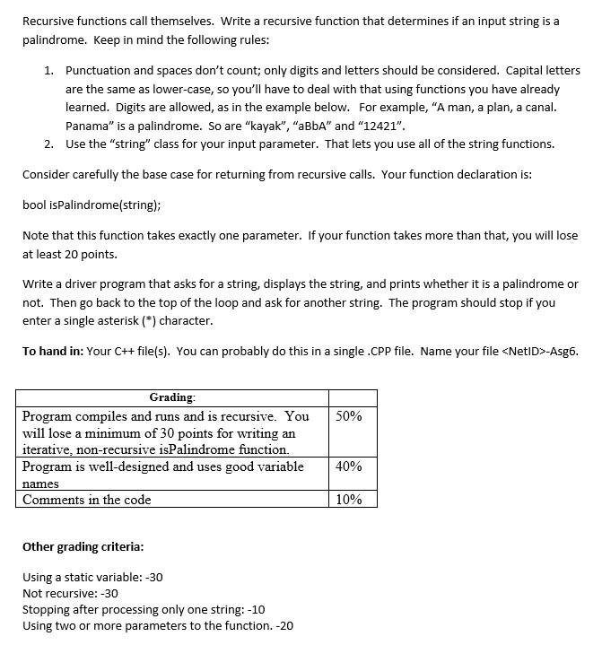 Solved CODE SHOULD BE WRITTEN IN C++ WITH COMMENTS SO | Chegg.com