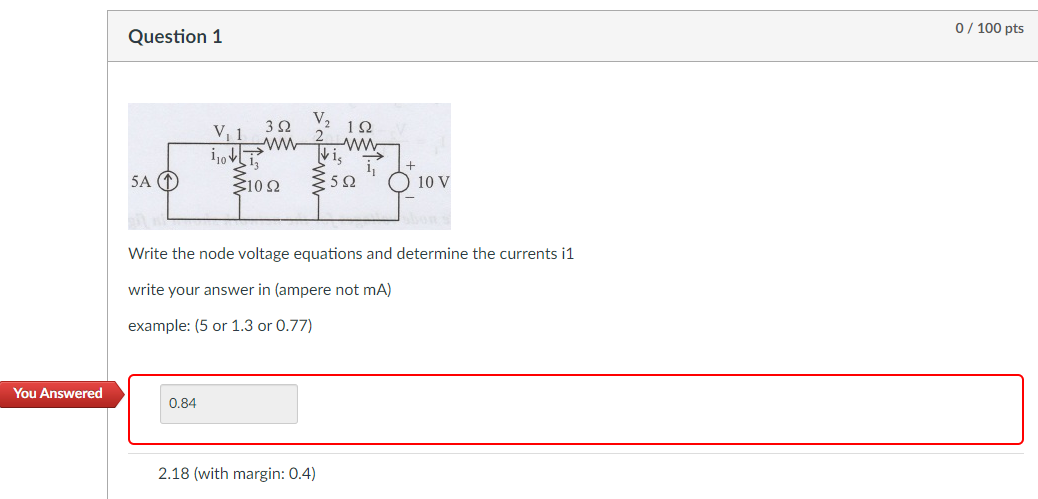 Solved Question 10//100 ﻿ptsWrite the node voltage equations | Chegg.com