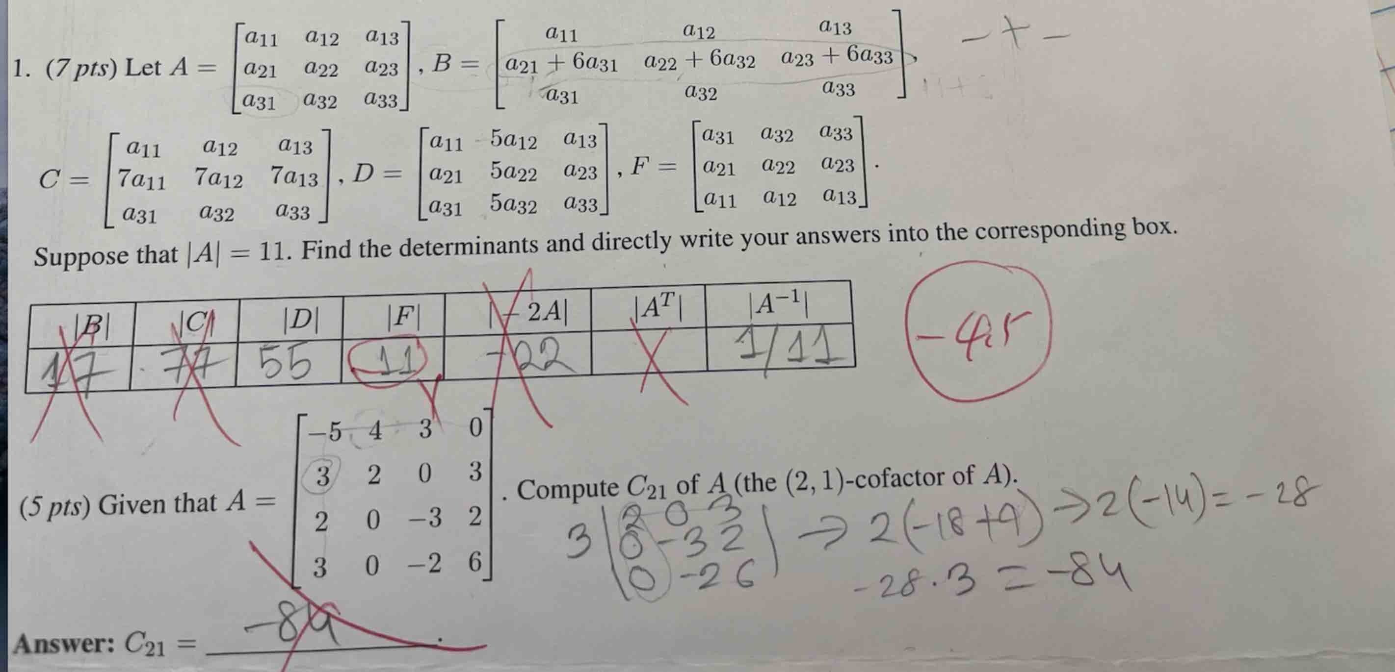 Solved ( 7 pts) ﻿Let | Chegg.com