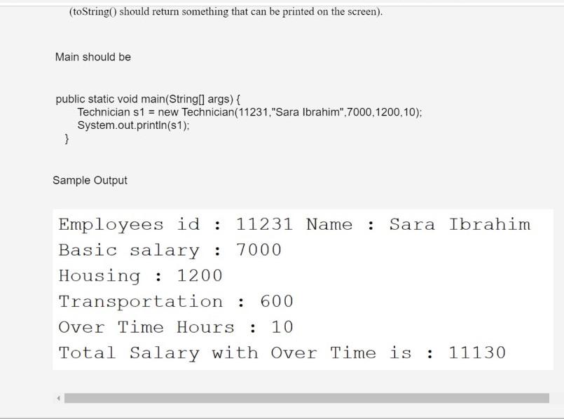 Solved IN JAVA \\\\\ For the attached super class | Chegg.com