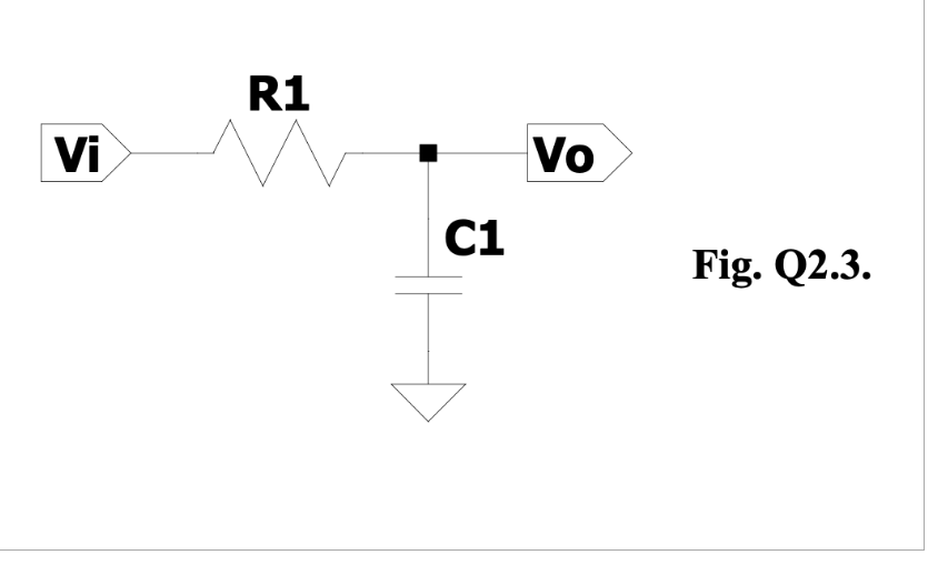 Solved Fig. Q2.3.In the circuit of Fig. Q2.3, R1 and C1 form | Chegg.com