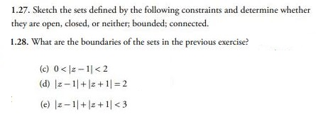 Solved 1.27. Sketch the sets defined by the following | Chegg.com