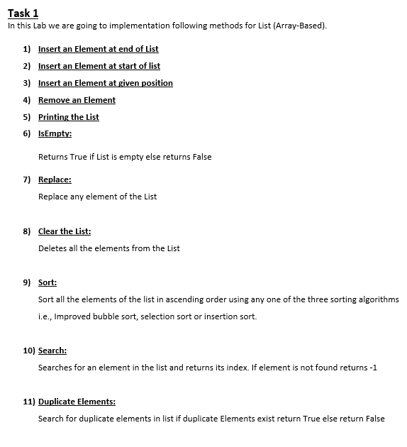 Solved Task 1 In this Lab we are going to implementation | Chegg.com