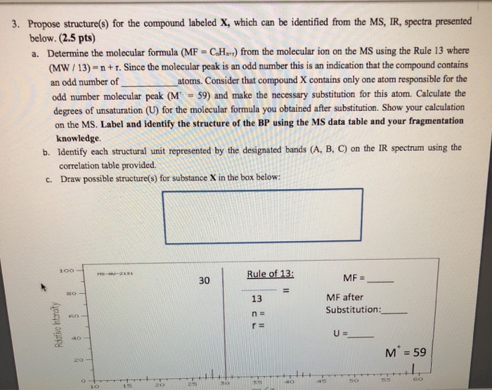 Solved Propose structure(s) for the compound labeled X, | Chegg.com