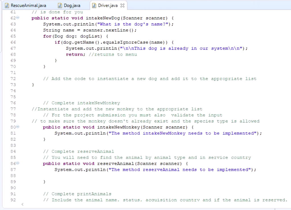 o 2. First, you will modify the main() method. In | Chegg.com