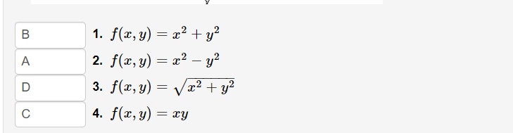 Solved (1 point) Match the functions f with the plots of | Chegg.com