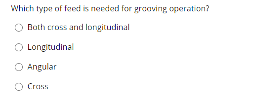 Solved How many different types of depth of cut can be given | Chegg.com