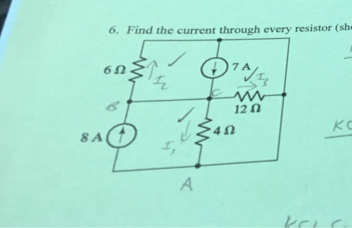 Solved Find the current through every resistor | Chegg.com