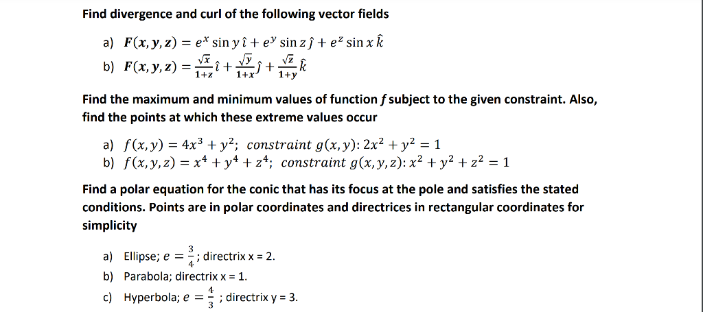 Solved Evaluate the indicated partial derivatives a) | Chegg.com