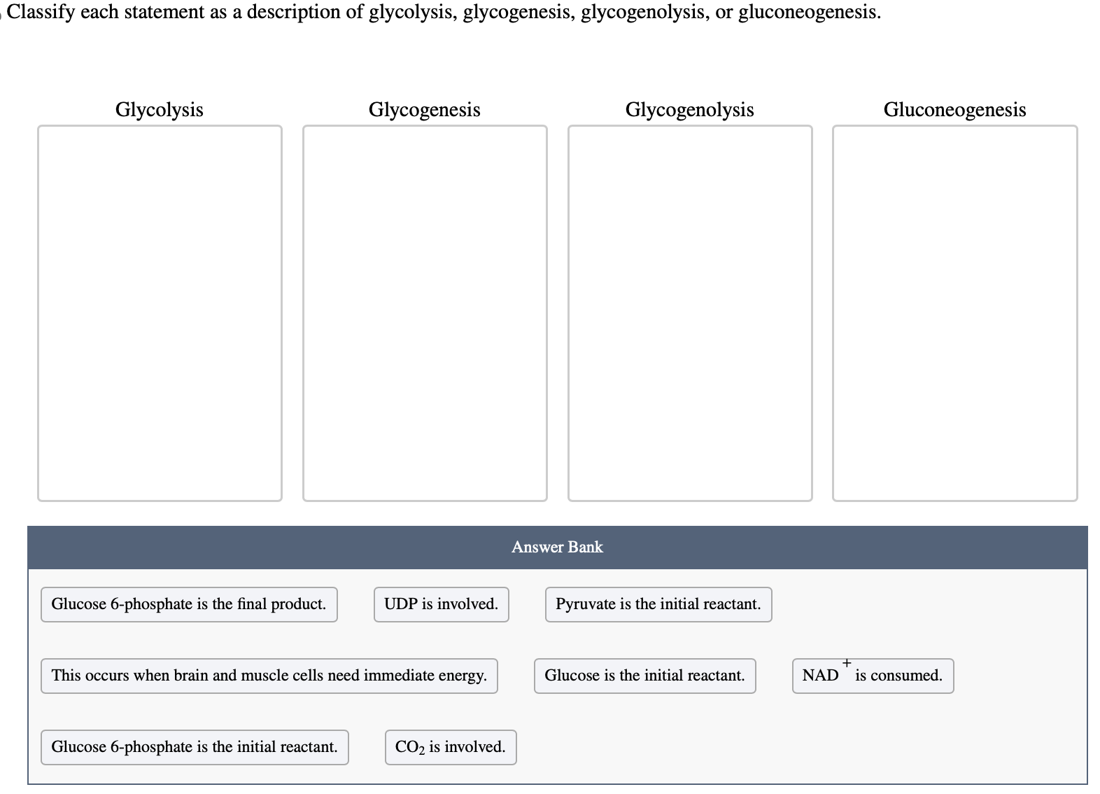 Solved Classify each statement as a description of | Chegg.com