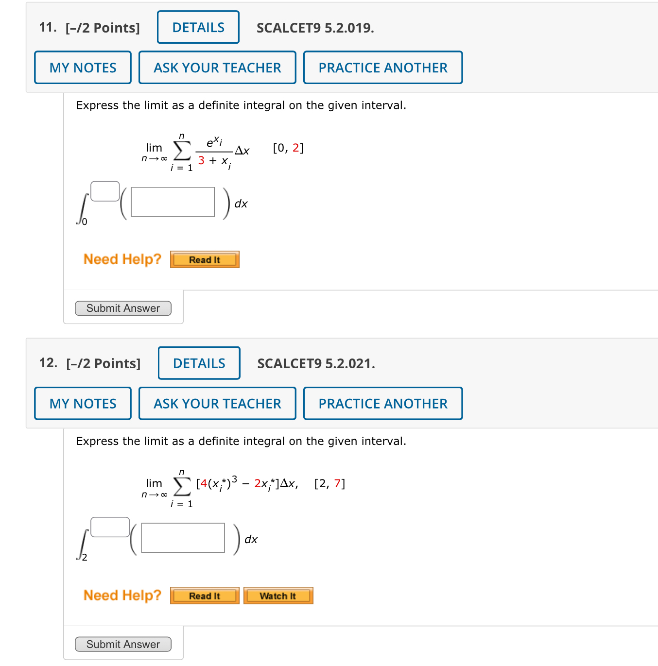 [solved] [ 2 Points] Scalcet9 5 2 019 Express The Limit