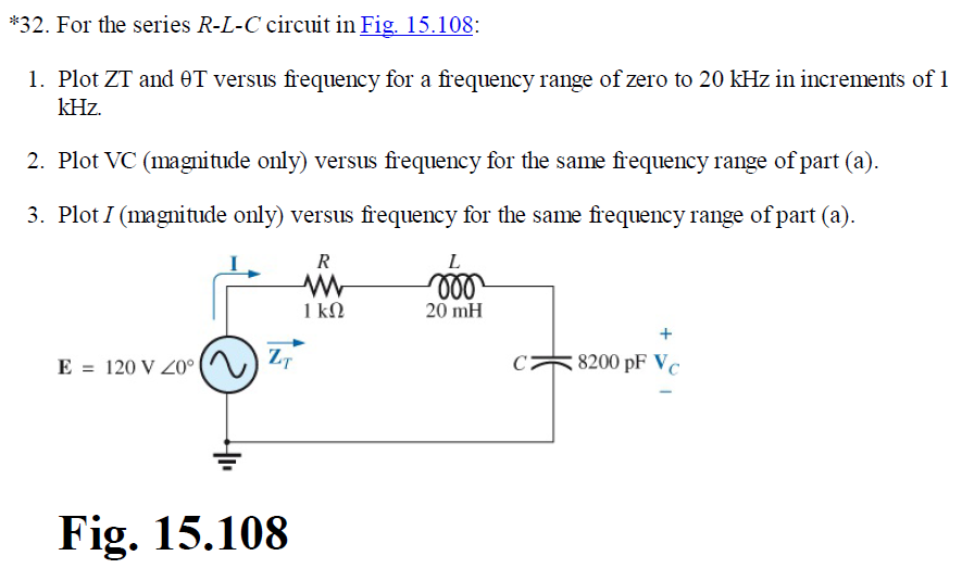 Solved USE MULTISIM. Draw and simulate Problem 32 for Vc | Chegg.com Solved USE MULTISIM. Draw and simulate Problem 32 for Vc | Chegg.com