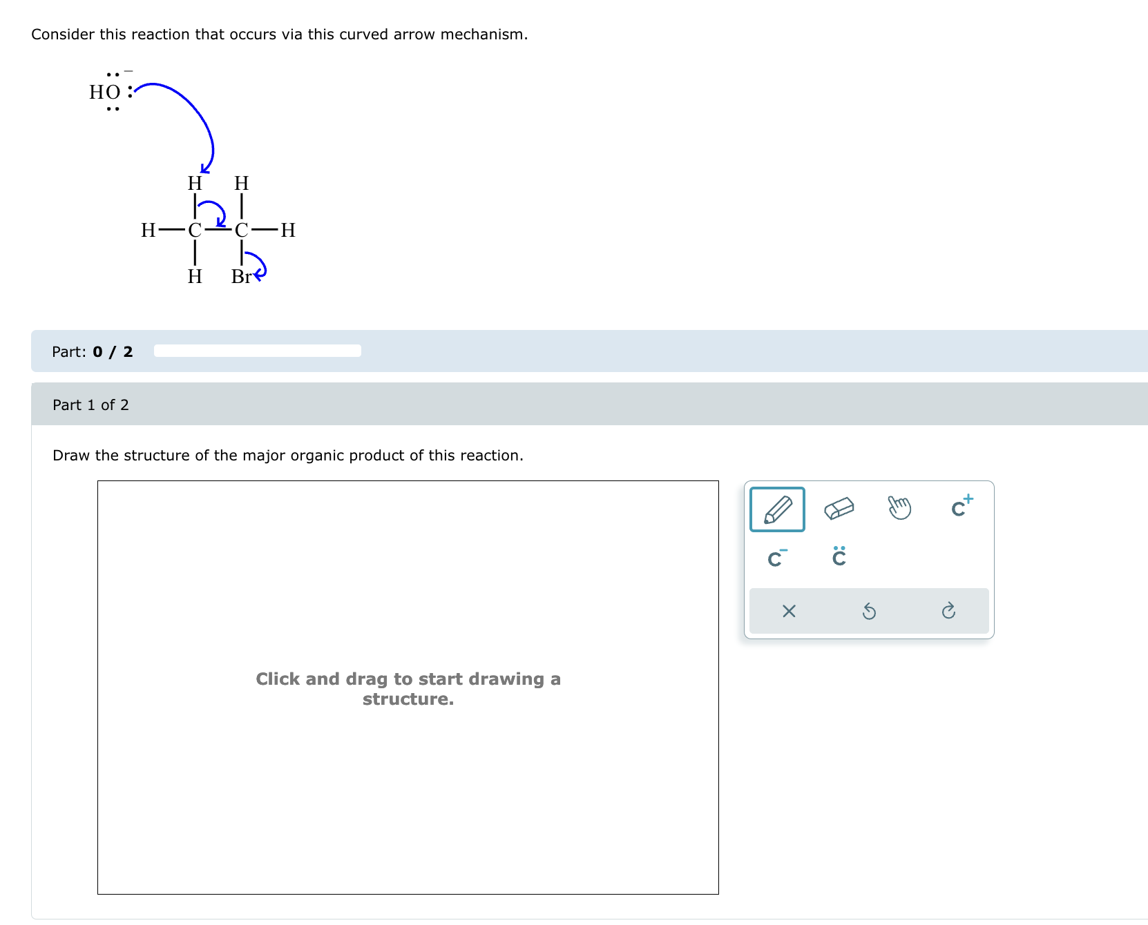 Solved Consider this reaction that occurs via this curved | Chegg.com
