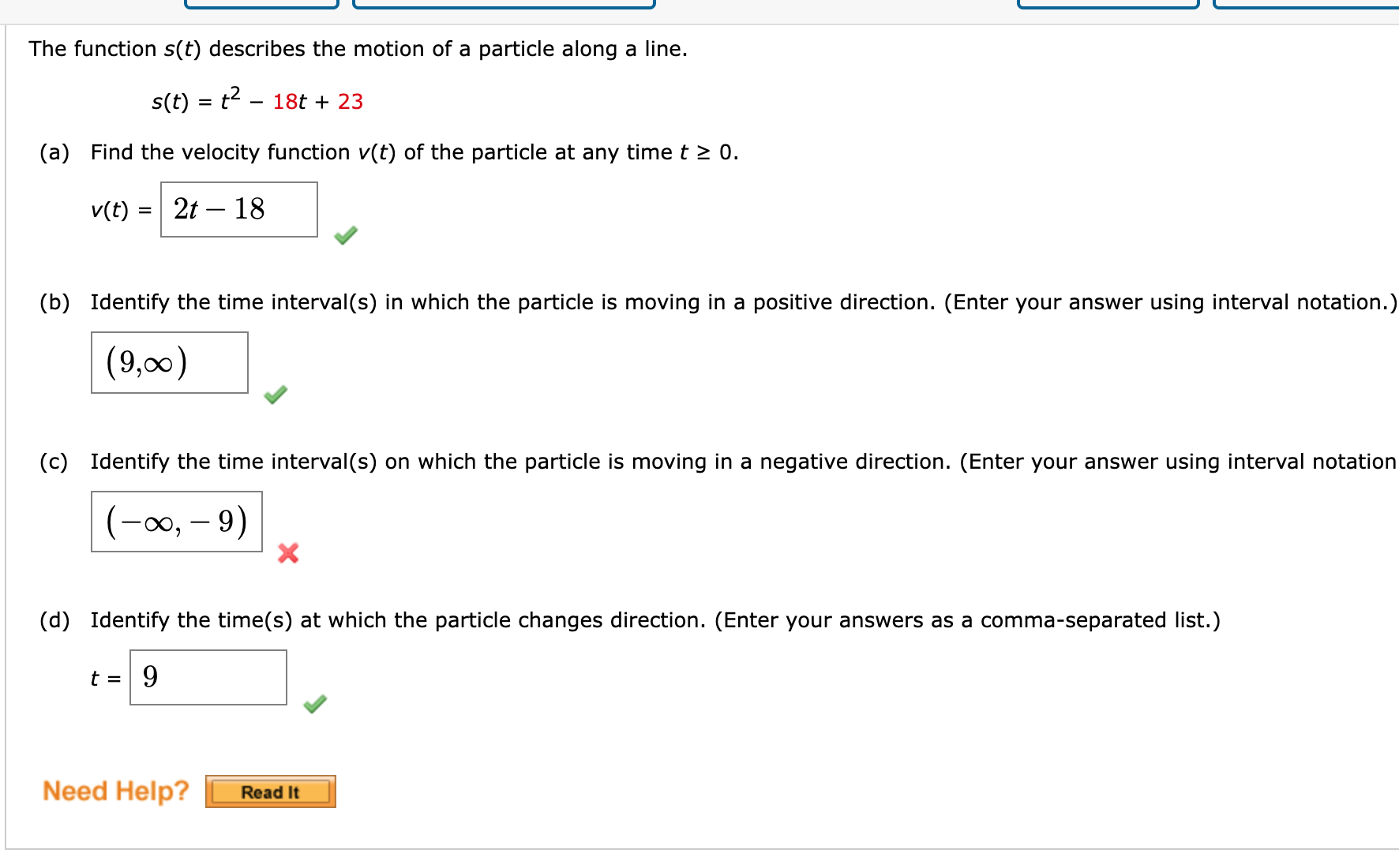 Solved The function s(t) describes the motion of a particle | Chegg.com