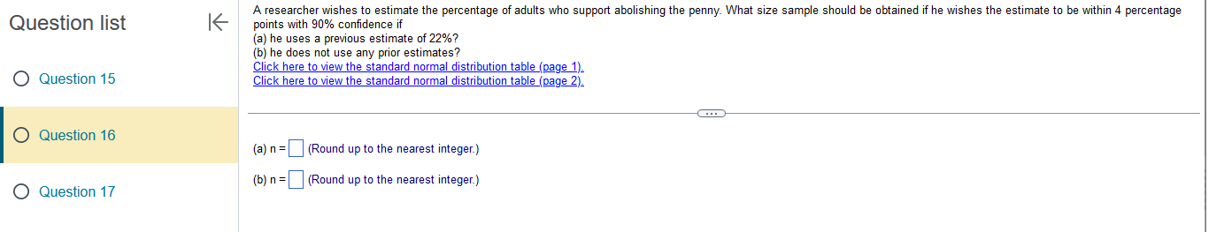 Question list Question 15 Question 16 Question 17 | Chegg.com Question list Question 15 Question 16 Question 17 | Chegg.com