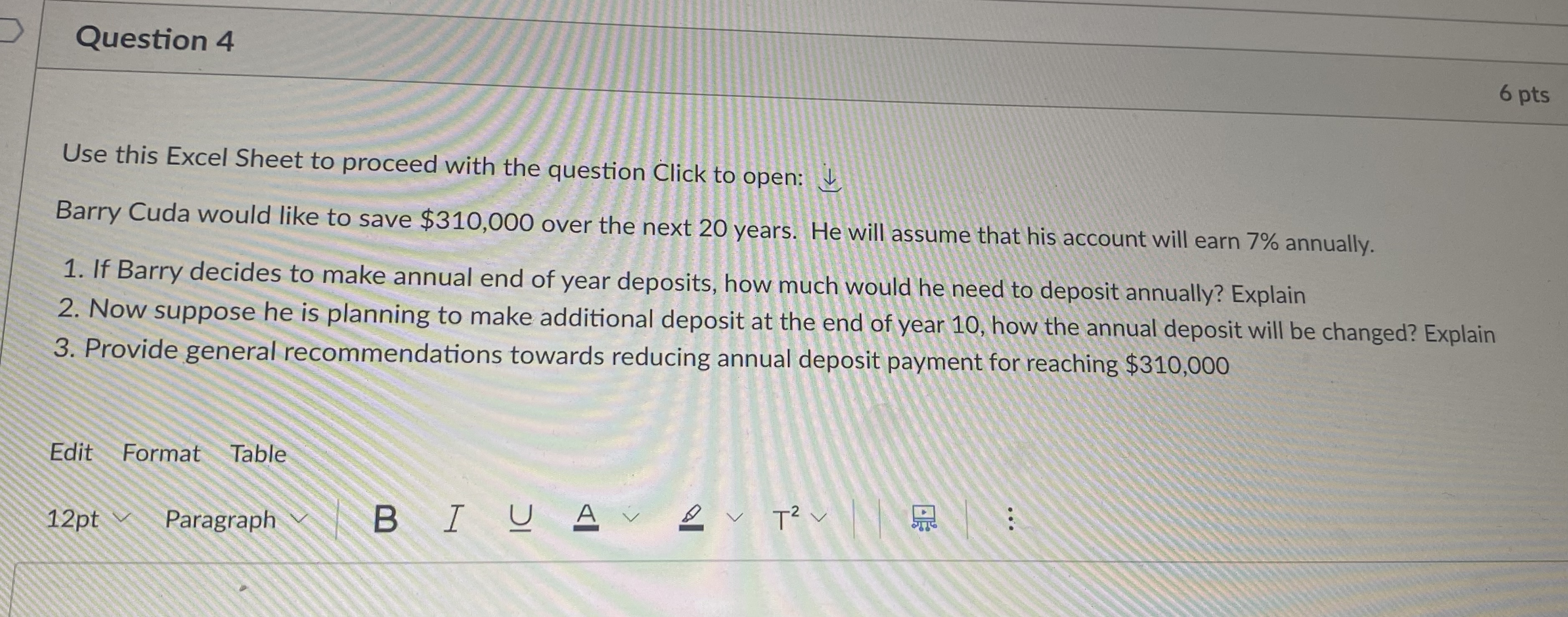 Solved Use this Excel Sheet to proceed with the question | Chegg.com