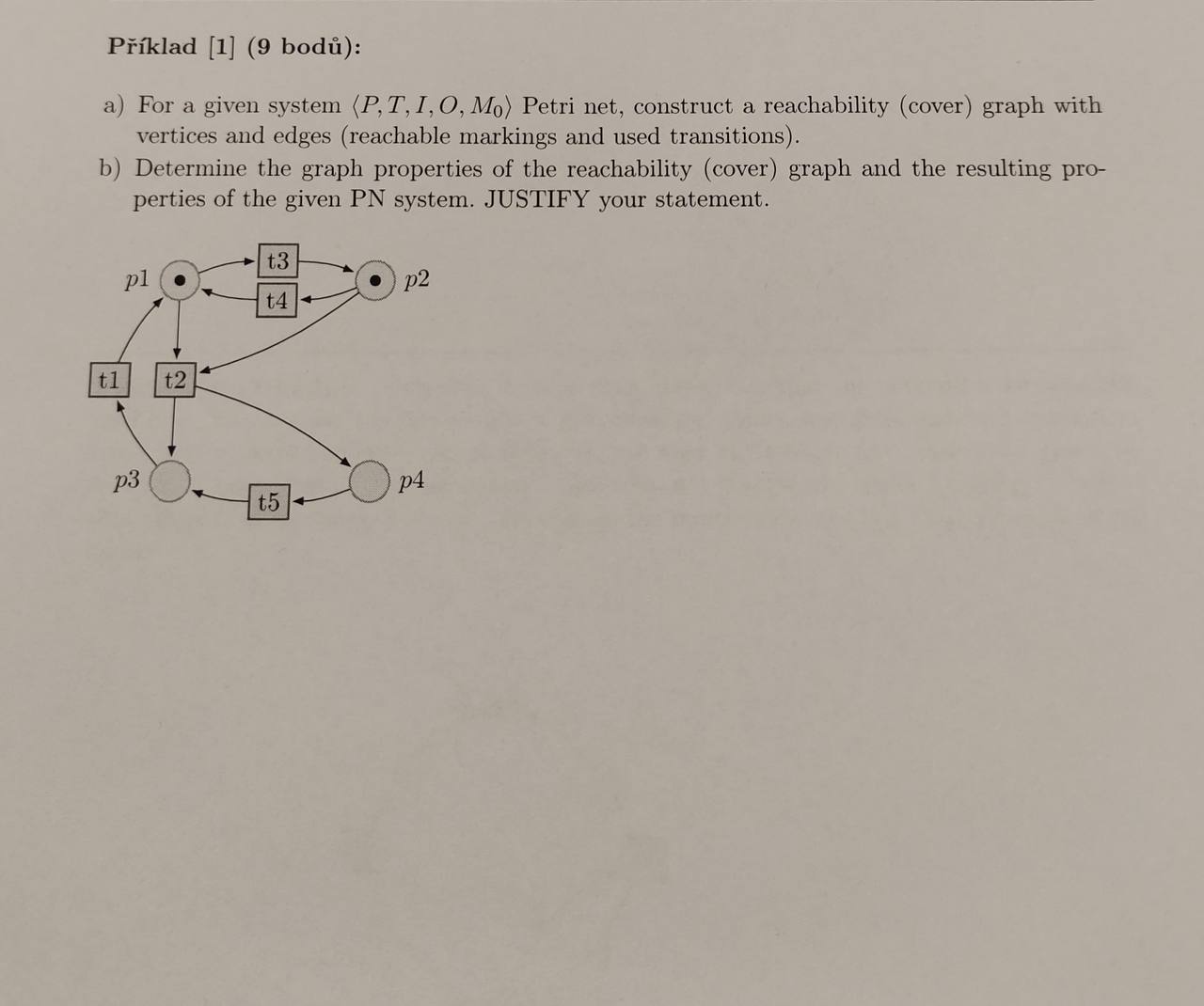 Solved Příklad [1] (9 ﻿bodů): a) ﻿For a given system | Chegg.com