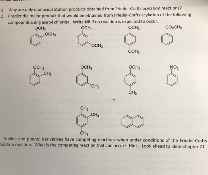 Solved Why are only monosubstitution products obtained from | Chegg.com