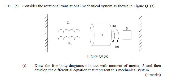 Solved Q1 (a) Consider the rotational translational | Chegg.com