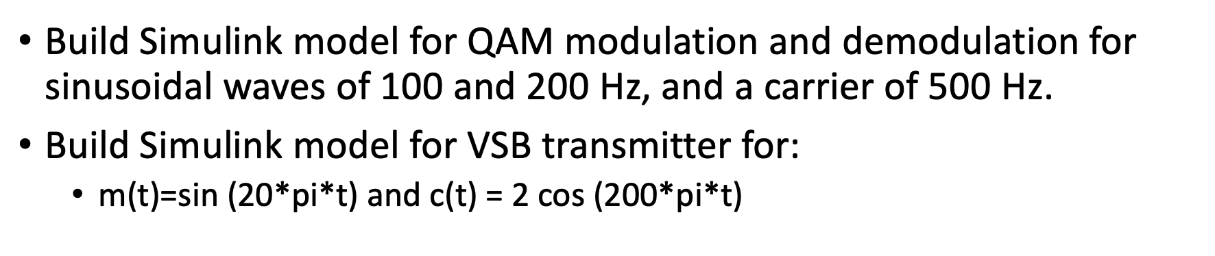 Build Simulink model for QAM modulation and | Chegg.com