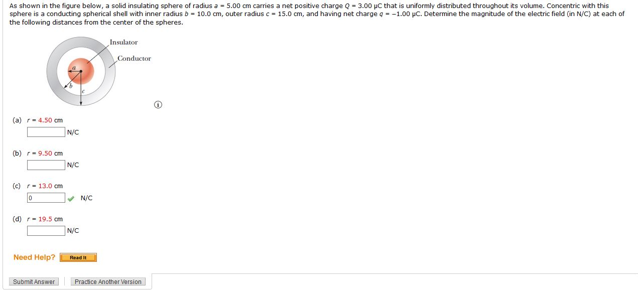 Solved As shown in the figure below, a solid insulating | Chegg.com