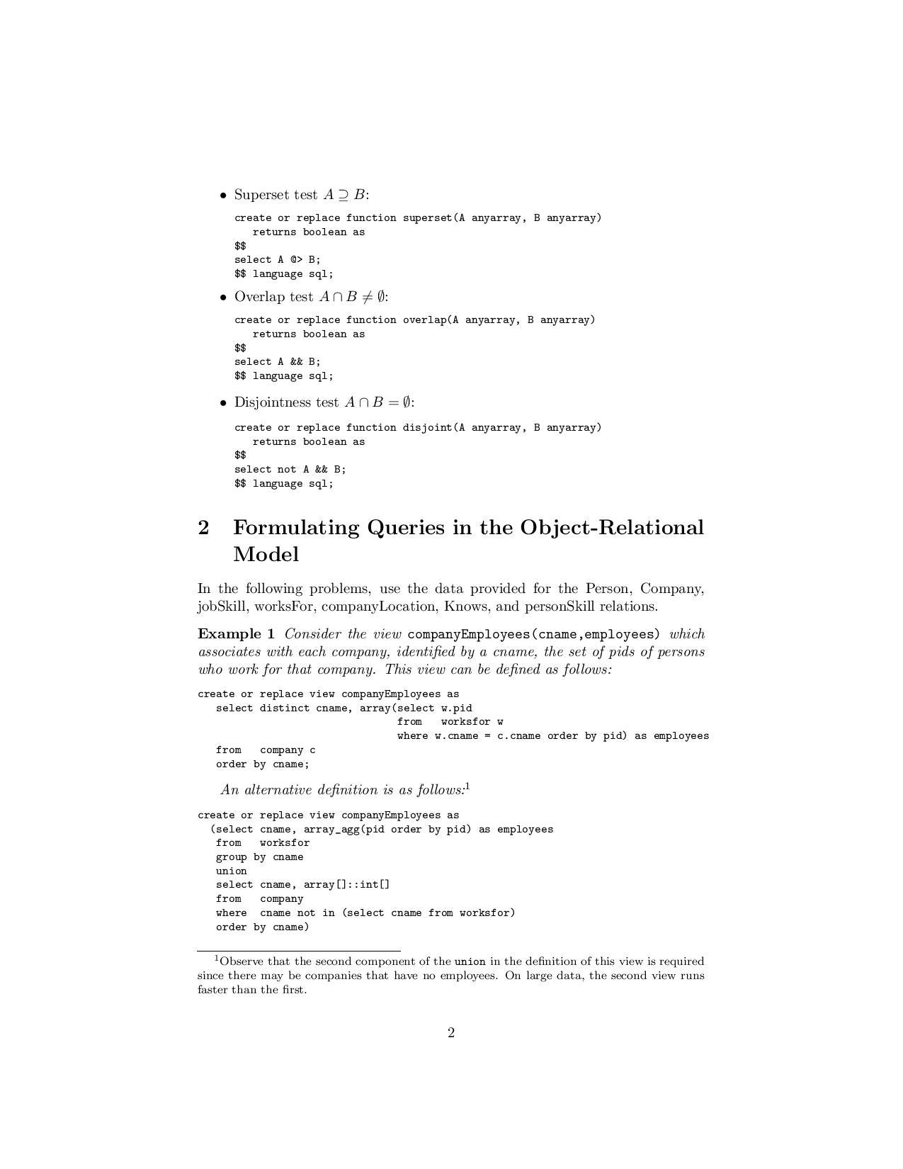 Object Relational Databases You Will Need To Submit 2