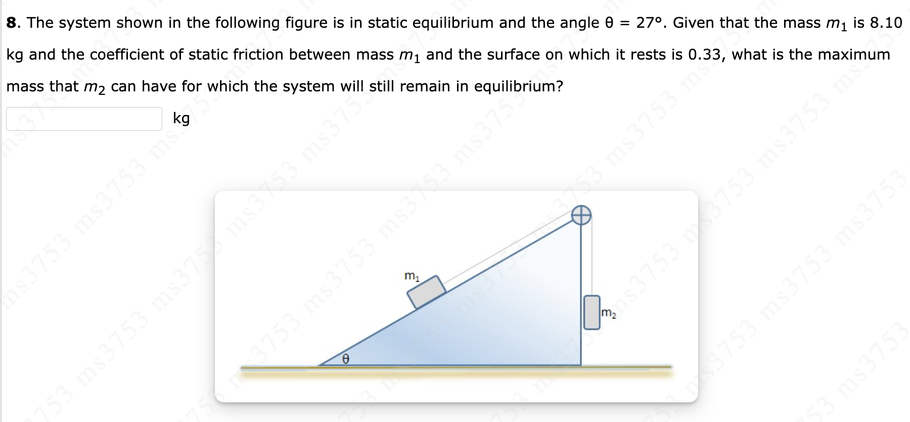 Solved The system shown in the following figure is in static | Chegg.com
