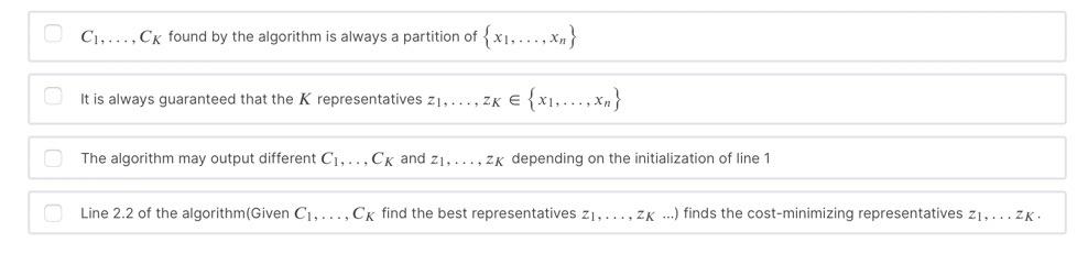 Solved Limitations of the K-Means Algorithm I 1 alınabilir | Chegg.com