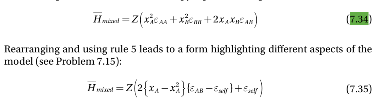 7.15 Show that for the regular solution lattice model | Chegg.com