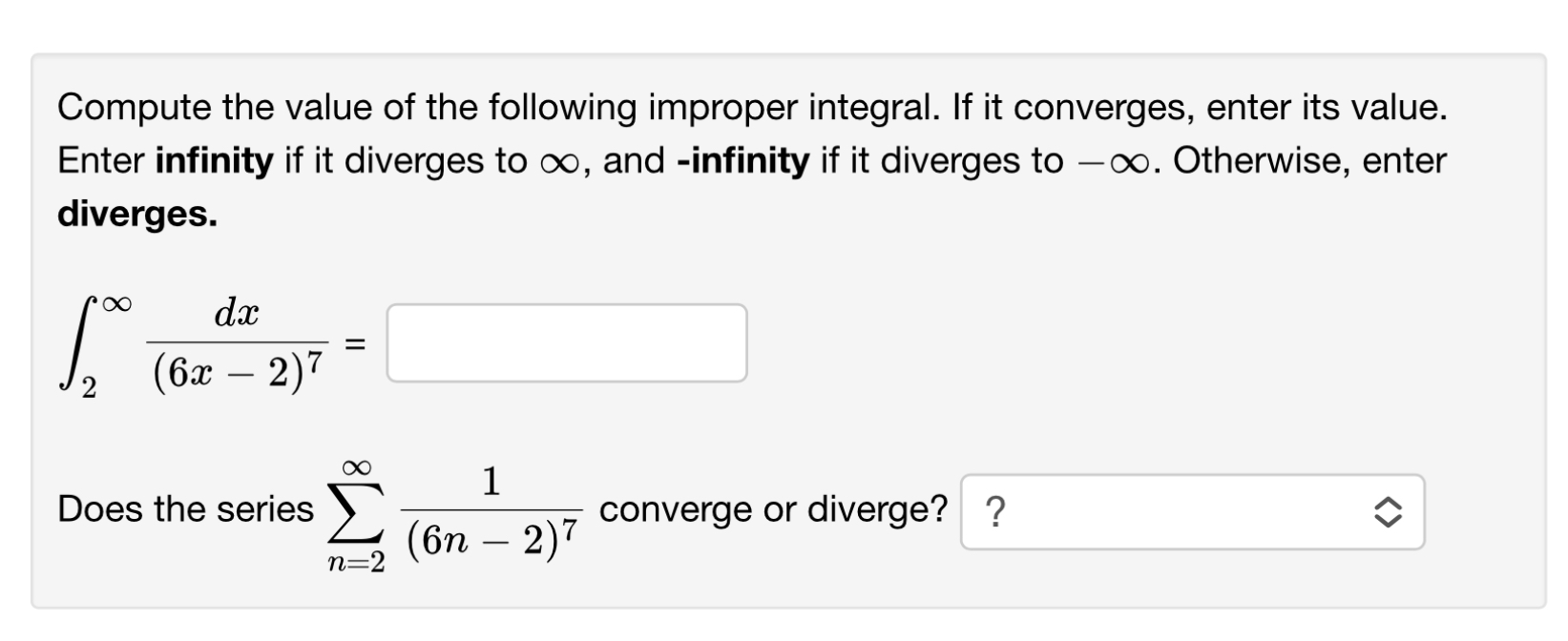Solved Compute the value of the following improper integral. | Chegg.com