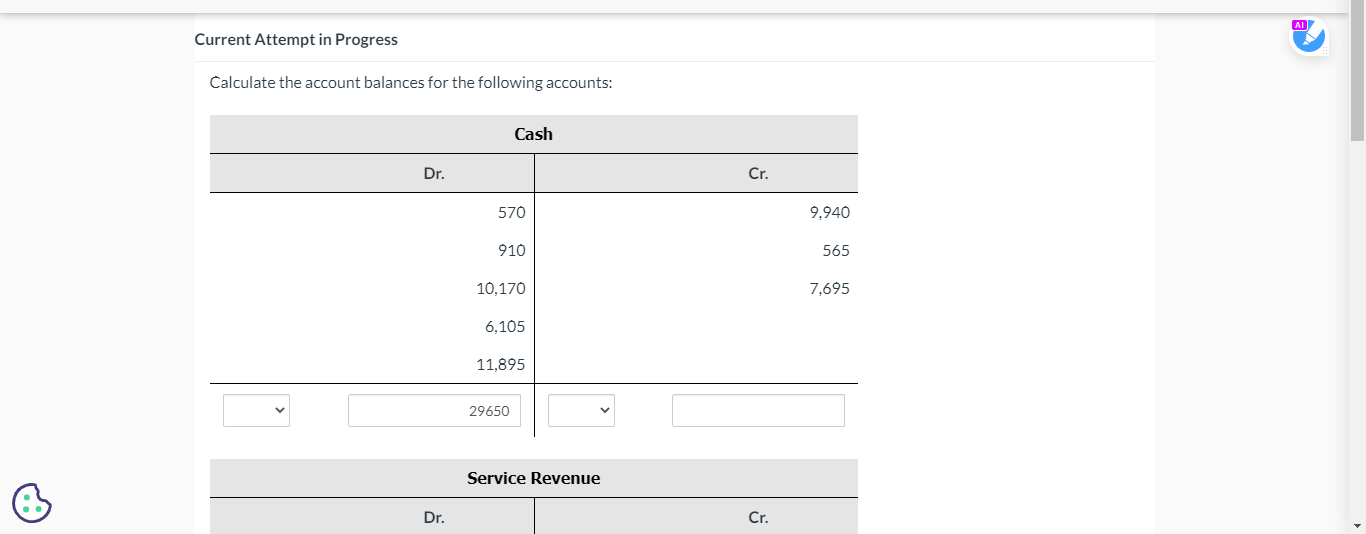 Solved Calculate the account balances for the following | Chegg.com
