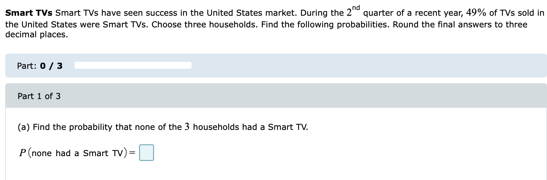 Solved Smart TVs Smart TVs have seen success in the United | Chegg.com