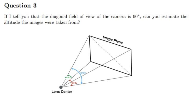 Solved Question 3 If I tell you that the diagonal field of | Chegg.com