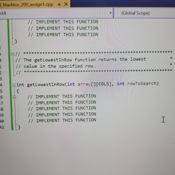 Solved Global Scope Include Using Namespace Std Own 9415