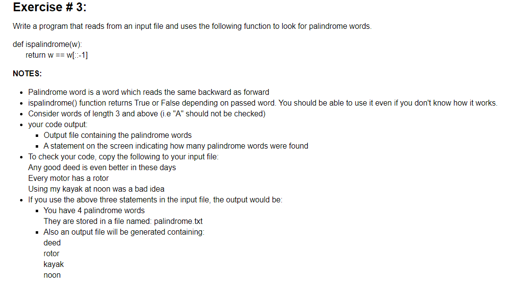 Solved Exercise # 3: Write a program that reads from an | Chegg.com