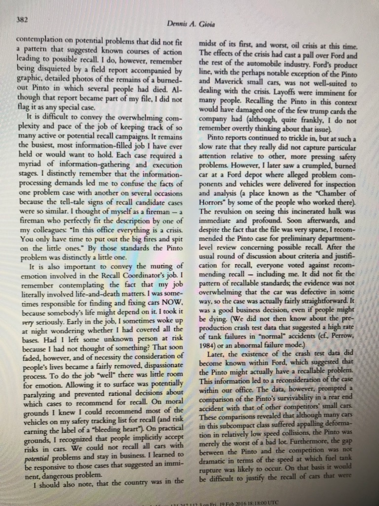 Solved Summarize the Ford Pinto case and discuss the ethical | Chegg.com