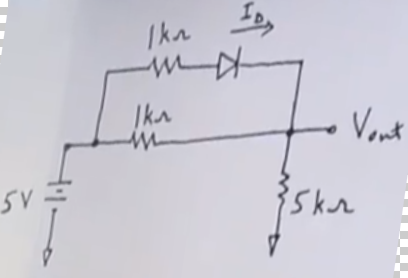 Solved Find Vout and Id in the circuit below. Assume VD = | Chegg.com