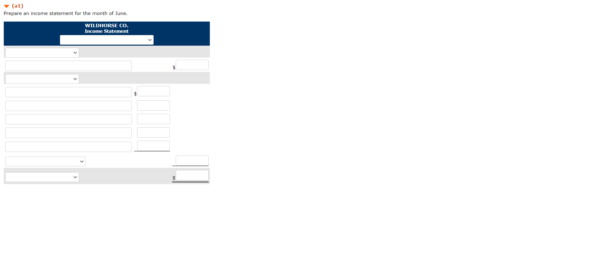 Solved Problem 1-03A a1-a3 (Part Level Submission) On June | Chegg.com